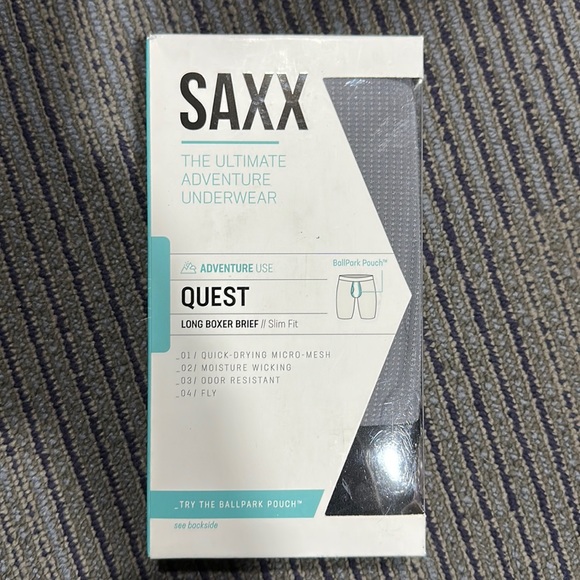 Saxx | Underwear & Socks | Saxx Quest Small Long Leg Boxer Brief New ...